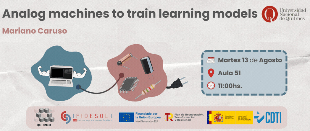 Seminario “Analog machines to train learning models” - UNQ
