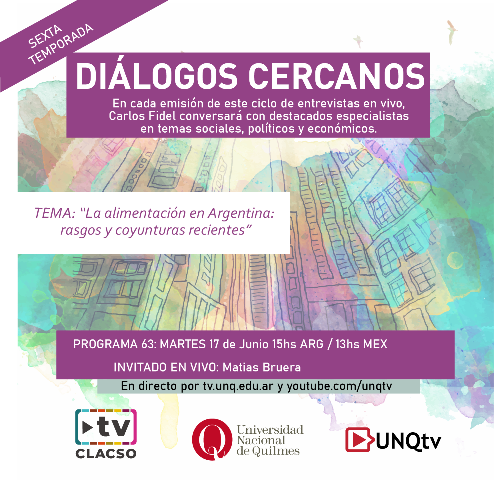 Diálogos cercanos: Programa Nº 63 - UNQ